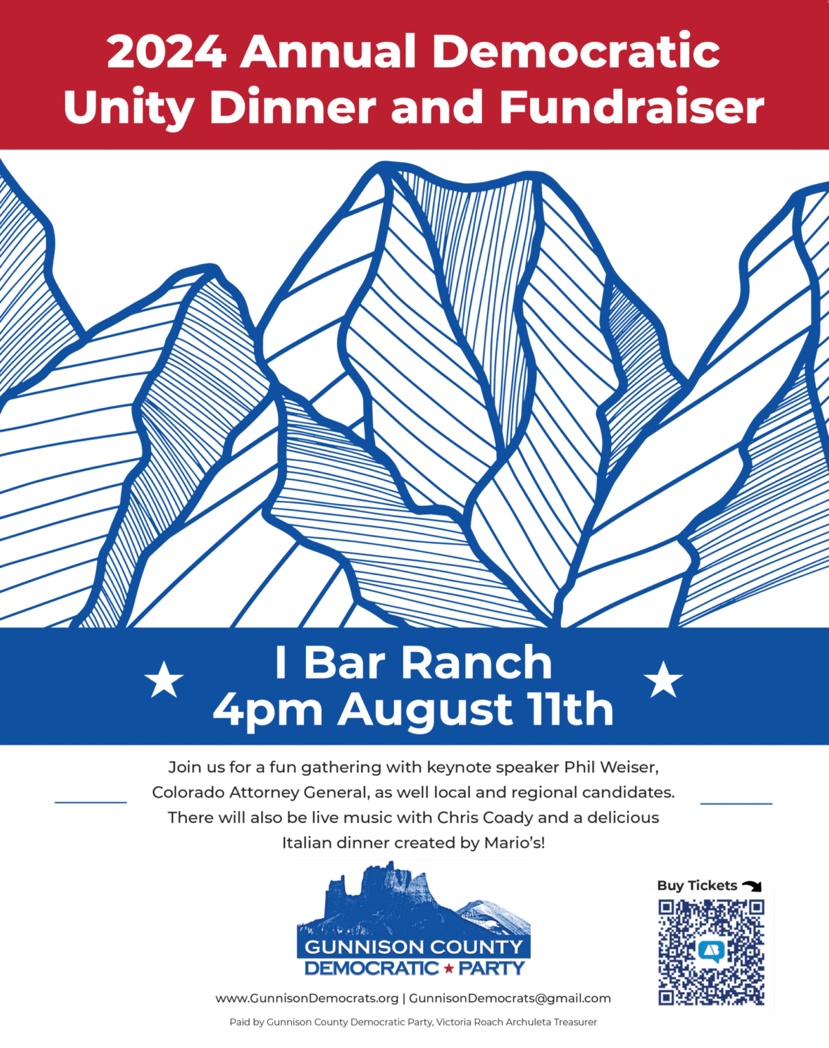 Annual Unity Dinner – Gunnison County Democratic Party